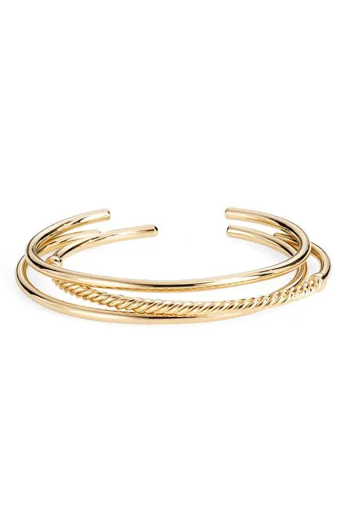 SOKO Uzi Set Of 3 Bangles - Gold