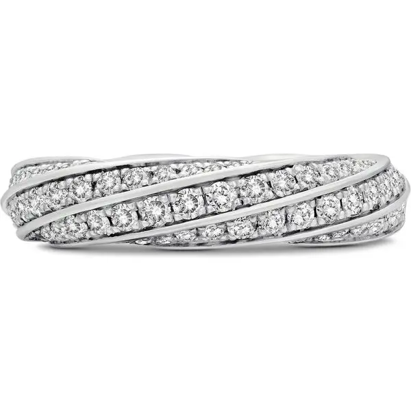 David Yurman Cable Edge Band Ring - Sterling Silver Recycled