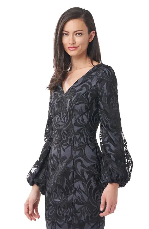 Js Collections Lela Blouson Sleeve Cocktail Dress
