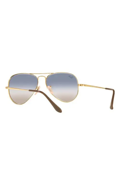 Ray-ban Aviator Metal Ii 62mm Gradient Sunglasses - Arista/pink Gradient Blue
