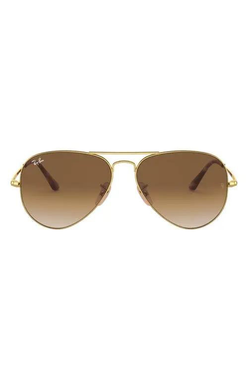 Ray-ban Aviator Metal Ii 62mm Gradient Sunglasses - Gold