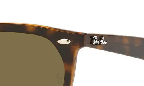Ray-ban 55mm Round Frame Sunglasses - Havana/dark Brown