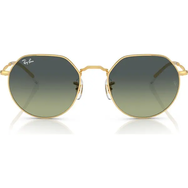 Ray-ban 51mm Round Sunglasses - Gold Flash