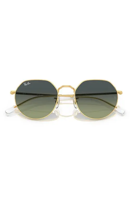 Ray-ban 51mm Round Sunglasses - Gold Flash