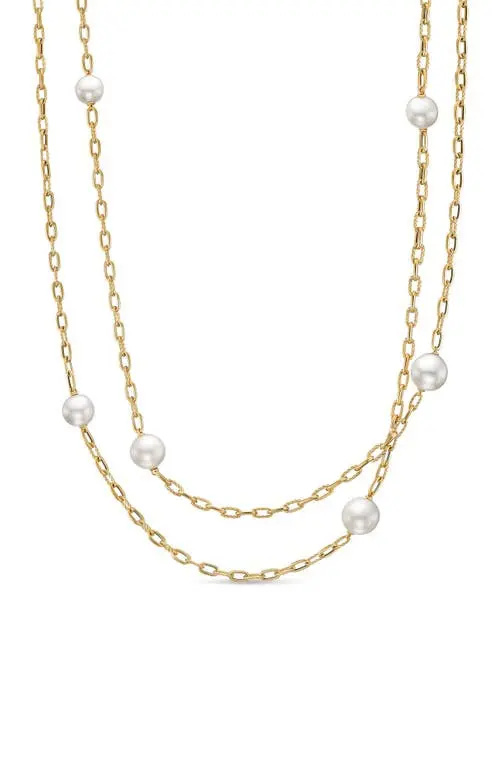 David Yurman Dy Madison® Pearl Necklace - 18k Yellow Gold
