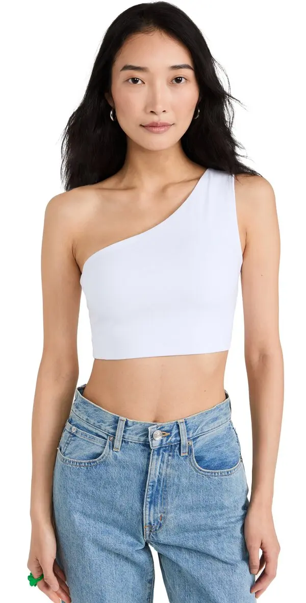 Susana Monaco Essential-shoulder Crop Top - Sugar