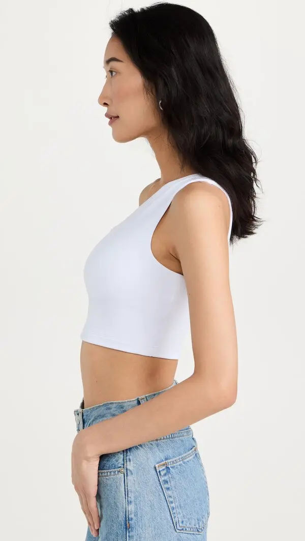 Susana Monaco Essential-shoulder Crop Top - Sugar