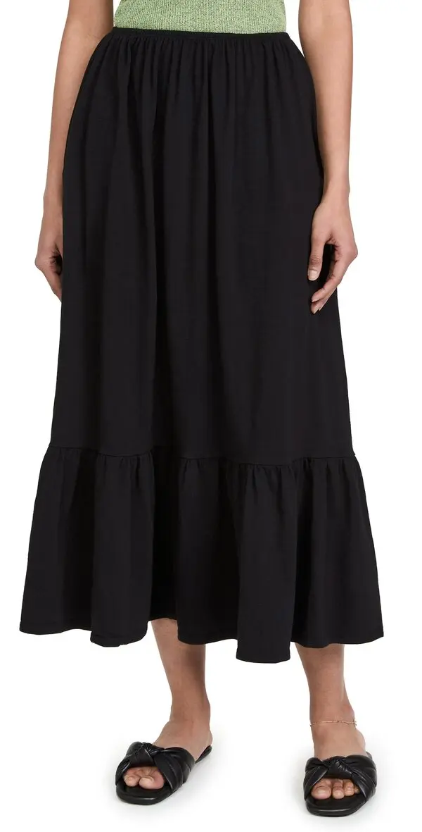 Sundry Tiered Maxi Skirt