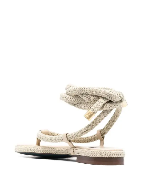 Patrizia Pepe Wraparound Rope Sandals