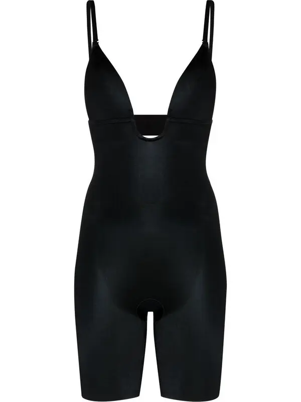 Spanx Plunge-neck Body Suit - Black