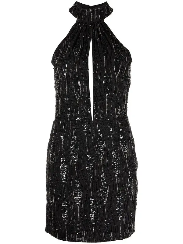 Retrofete Merav Sequin Embellished Mini Dress