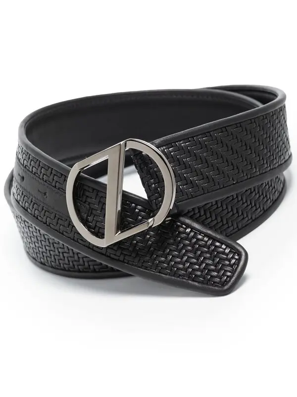 Zegna Z-buckle Leather Belt