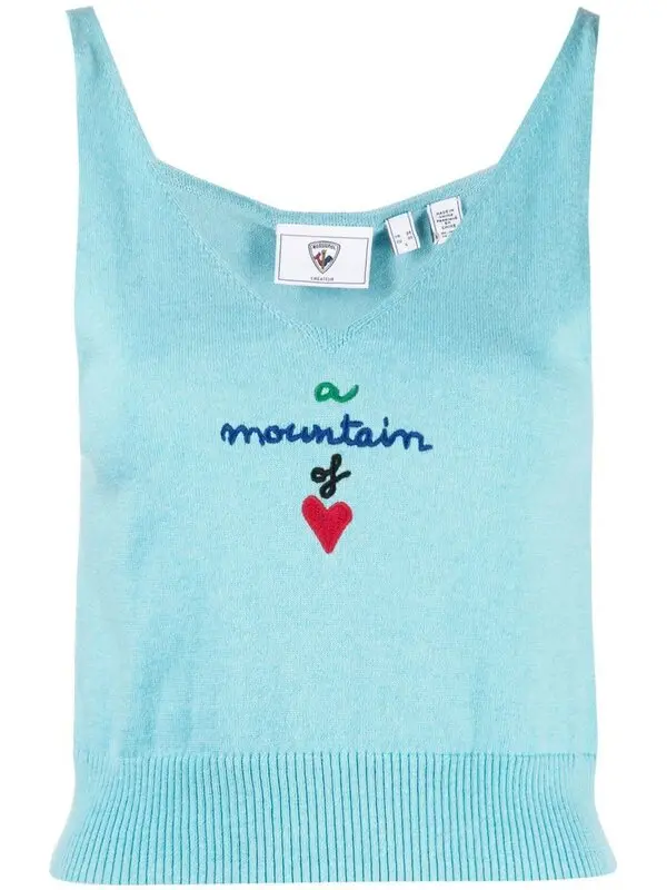 Rossignol Embroidered-logo Knitted Crop-top