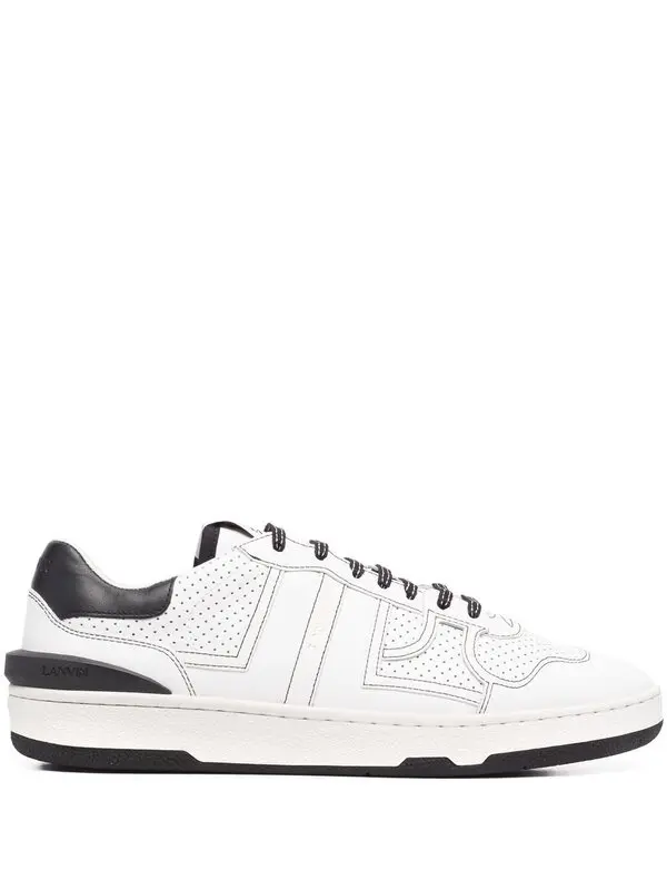 LANVIN Perforated-panel Leather Sneakers