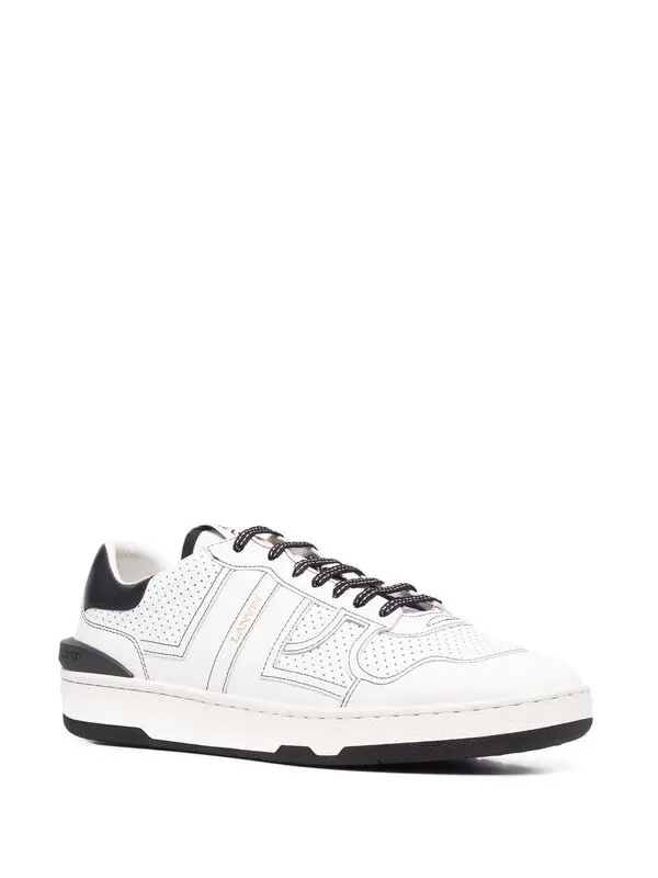 LANVIN Perforated-panel Leather Sneakers