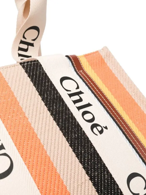 Chloé Woody Large Canvas Tote Bag