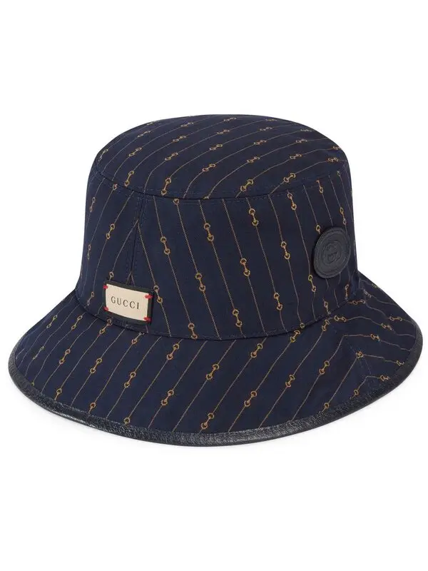 Gucci Reversible Gg And Horsebit Bucket Hat - Neutrals