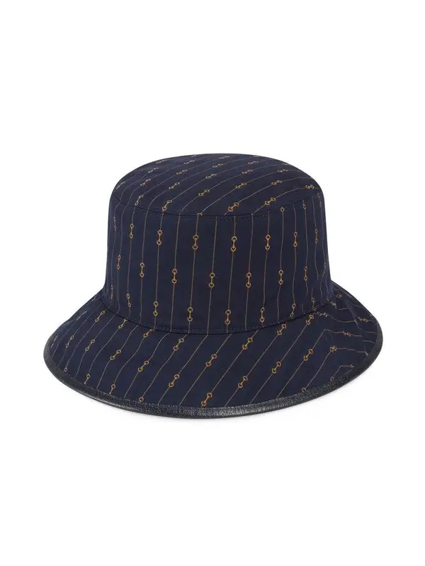 Gucci Reversible Gg And Horsebit Bucket Hat