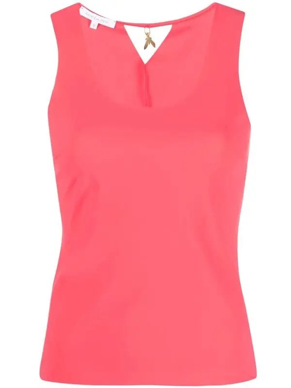 Patrizia Pepe Scoop Neck Sleeveless Top - Pink