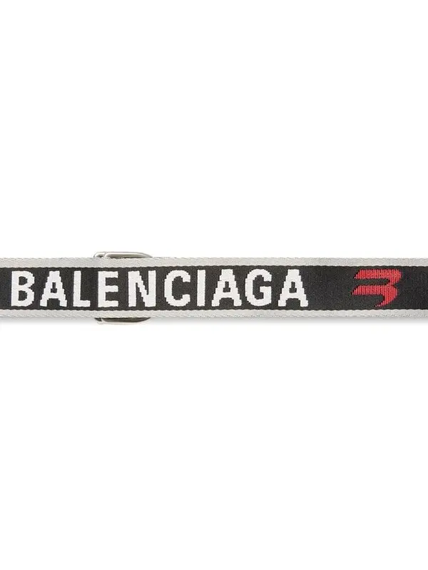 Balenciaga D-ring Logo Skinny Belt