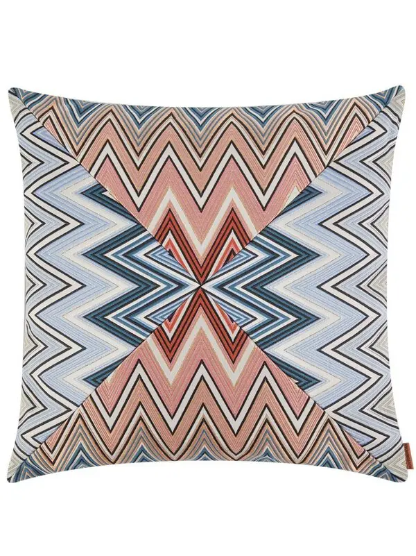 Missoni Birmingham Zig-zag Print Cushion - Pink
