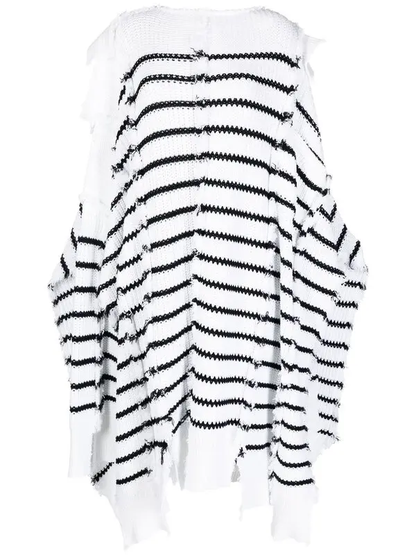 Marni Striped Knitted Cape