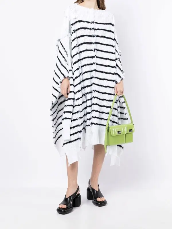 Marni Striped Knitted Cape