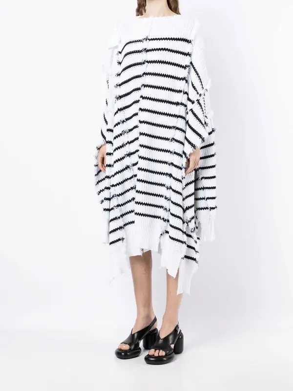 Marni Striped Knitted Cape