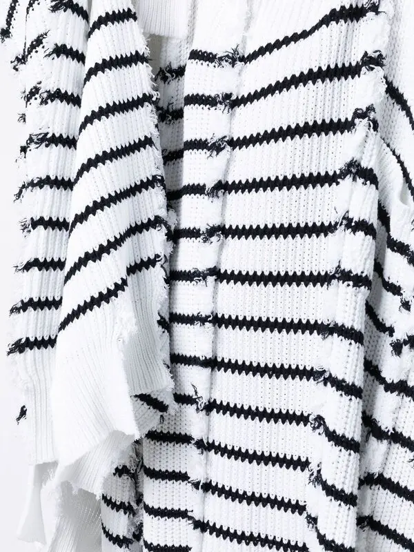 Marni Striped Knitted Cape