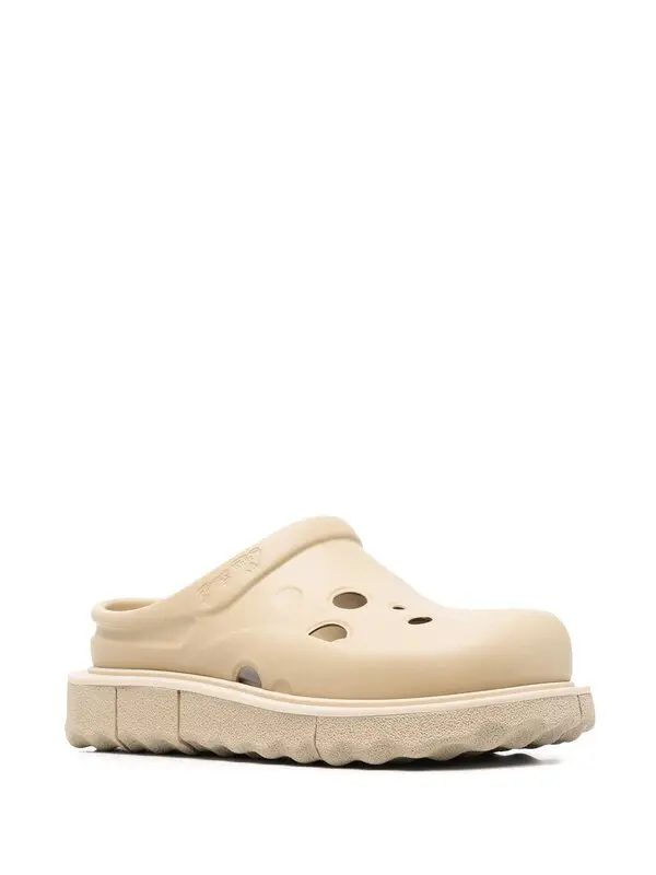 Off-White Sponge Sole Meteor Clogs - Neutrals