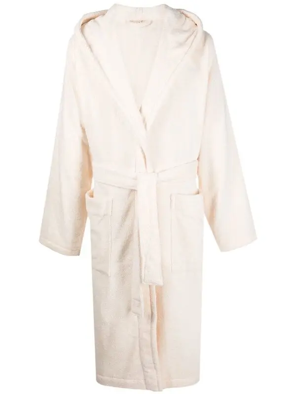 TEKLA Belted Organic-cotton Robe - Neutrals