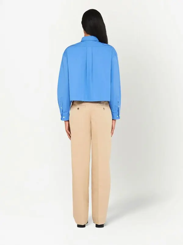 Miu Miu Mid-rise Straight Leg Chino Trousers