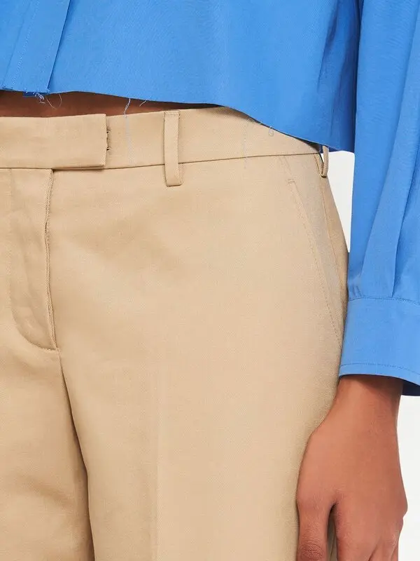 Miu Miu Mid-rise Straight Leg Chino Trousers