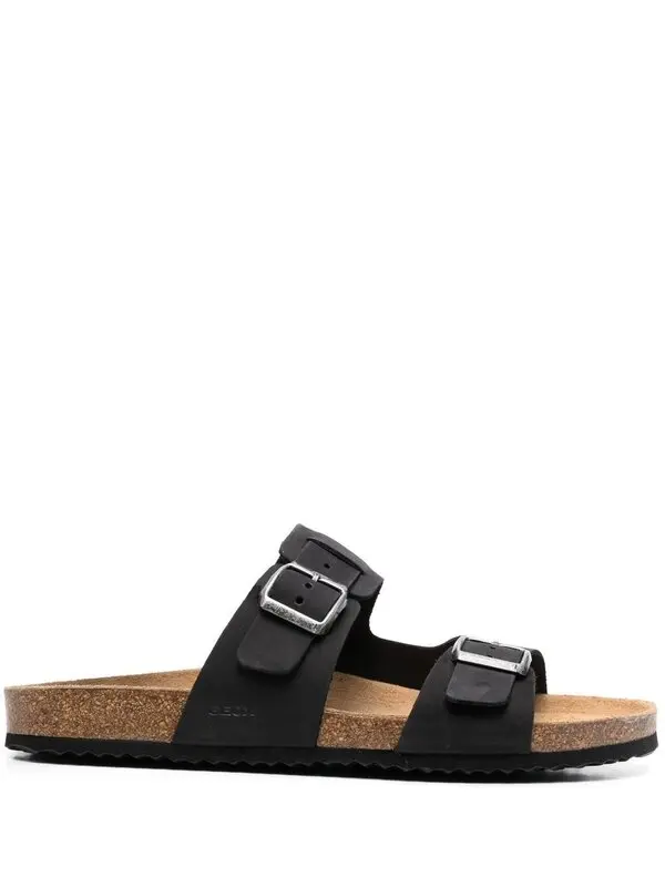 Geox Buckle-strap Sandals - Black