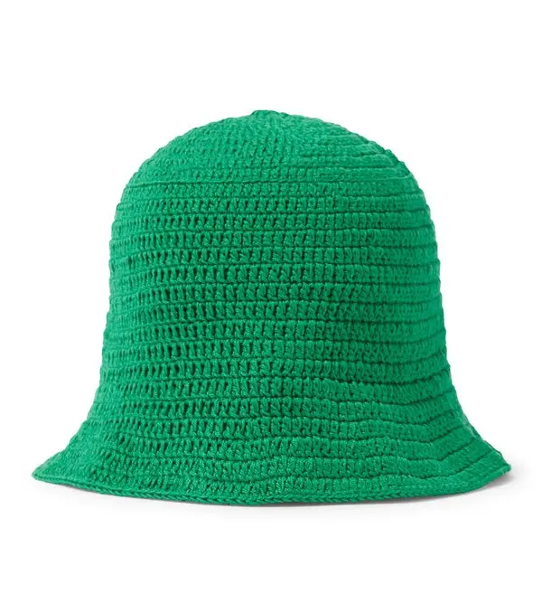 Anna Kosturova Crochet Bucket Hat - Green