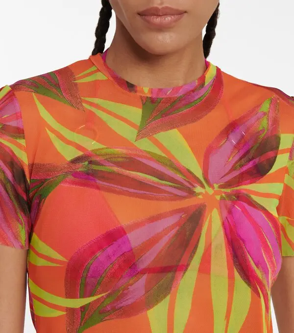 LOUISA BALLOU Printed Beach T-shirt - Multicoloured