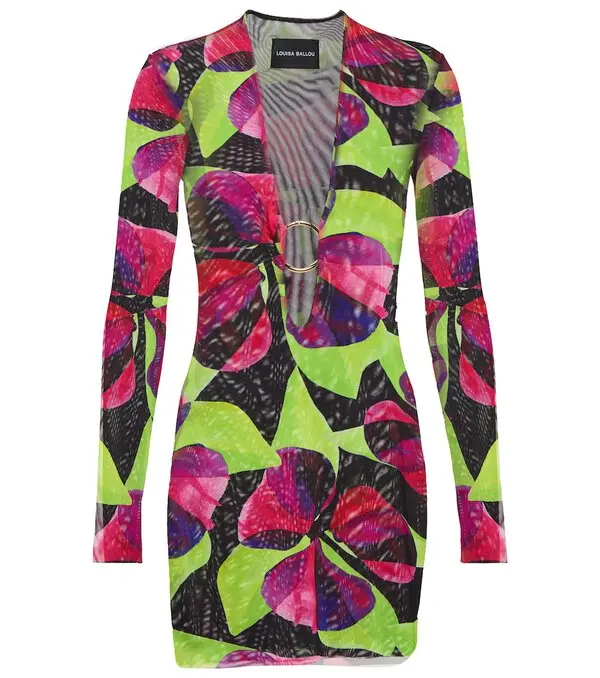LOUISA BALLOU Helios Printed Minidress - Multicoloured
