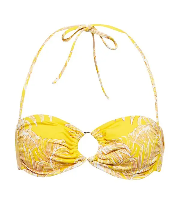 Melissa Odabash Evita Bandeau Bikini Top - Yellow