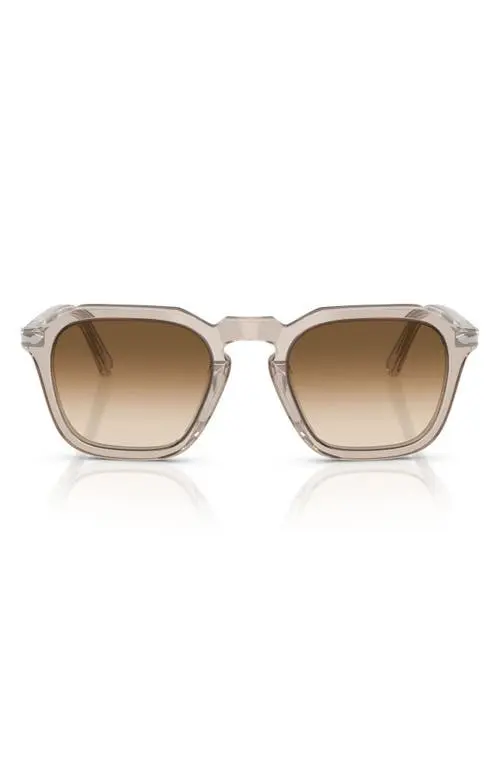 Persol 50mm Square Sunglasses - Transparent Brown Grey/clear