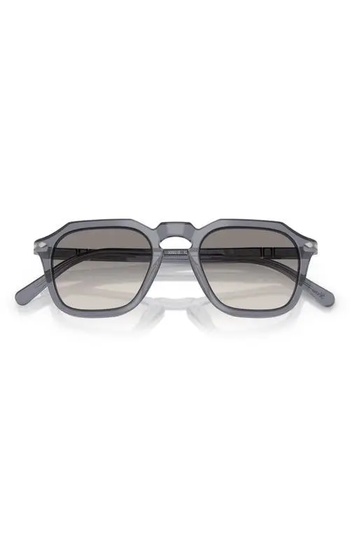 Persol 50mm Square Sunglasses - Transparent Ocean/clear