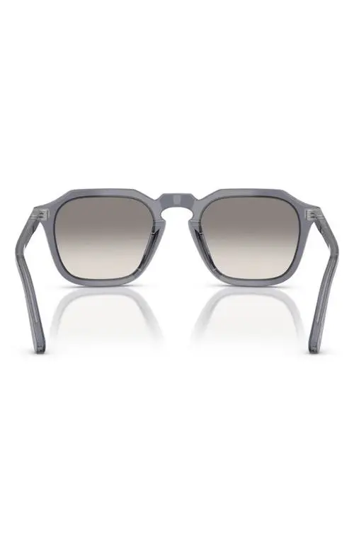 Persol 50mm Square Sunglasses - Transparent Ocean/clear