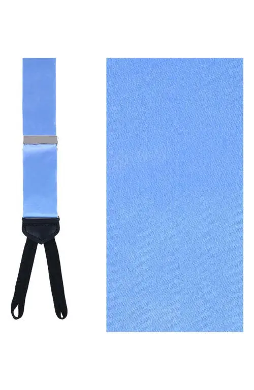 Trafalgar Sutton Silk Formal Suspenders - Light Blue