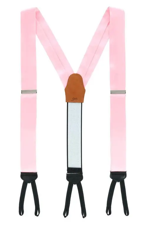 Trafalgar Sutton Silk Formal Suspenders - Pink