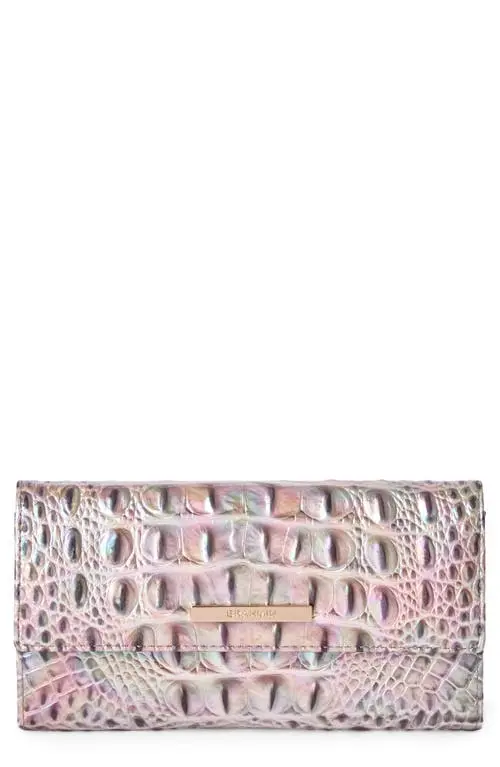 Brahmin Cordelia Croc Embossed Leather Wallet - Silk Mist