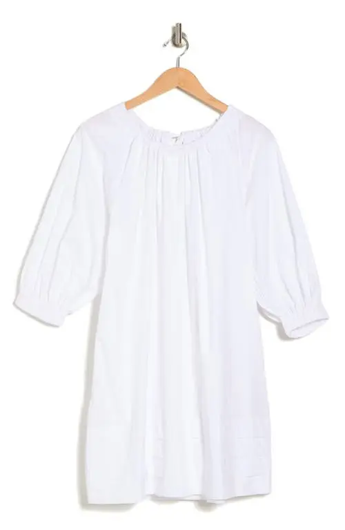 English Factory Pleated Hem Cotton Minidress