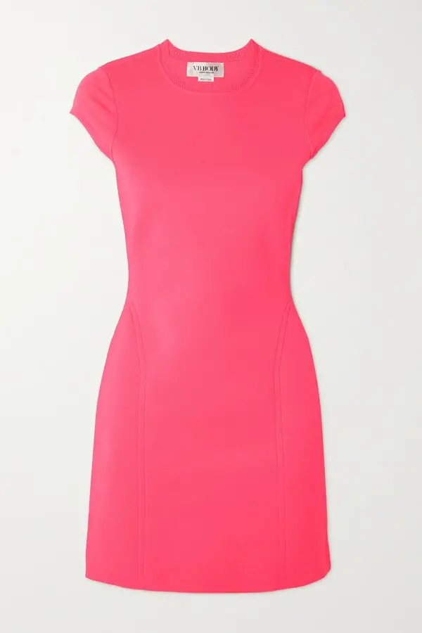Victoria Beckham Vb Body Stretch-knit Mini Dress
