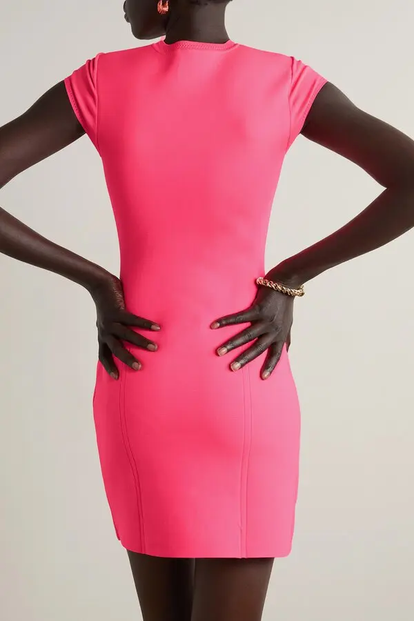 Victoria Beckham Vb Body Stretch-knit Mini Dress
