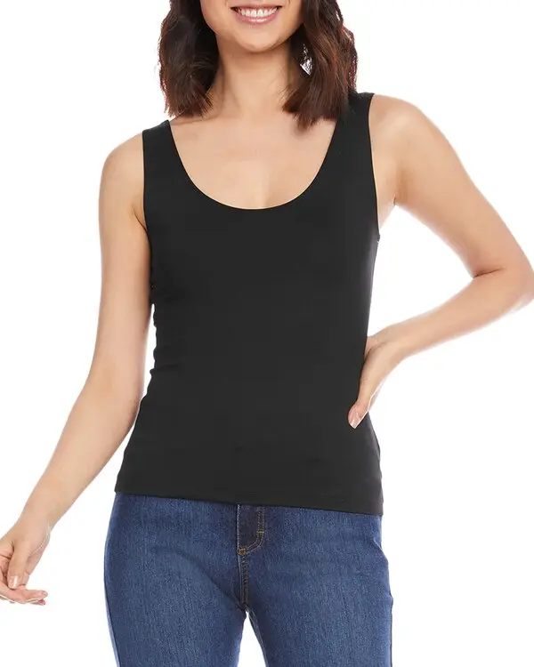 Karen Kane Scoop Neck Tank - Black