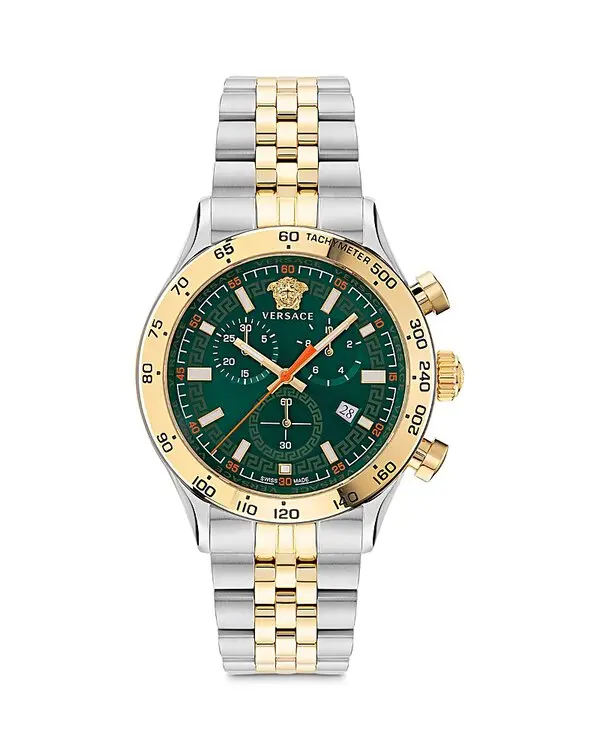 Versace Hellenyium Chronograph 44mm - Green/gold