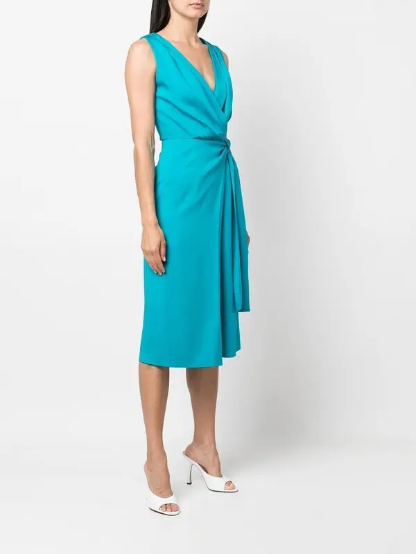 Alberta Ferretti Wrap-style Midi Dress